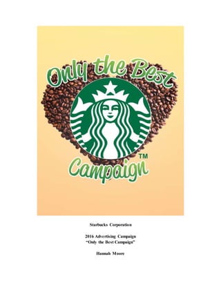 Starbucks Campaign Project | PDF