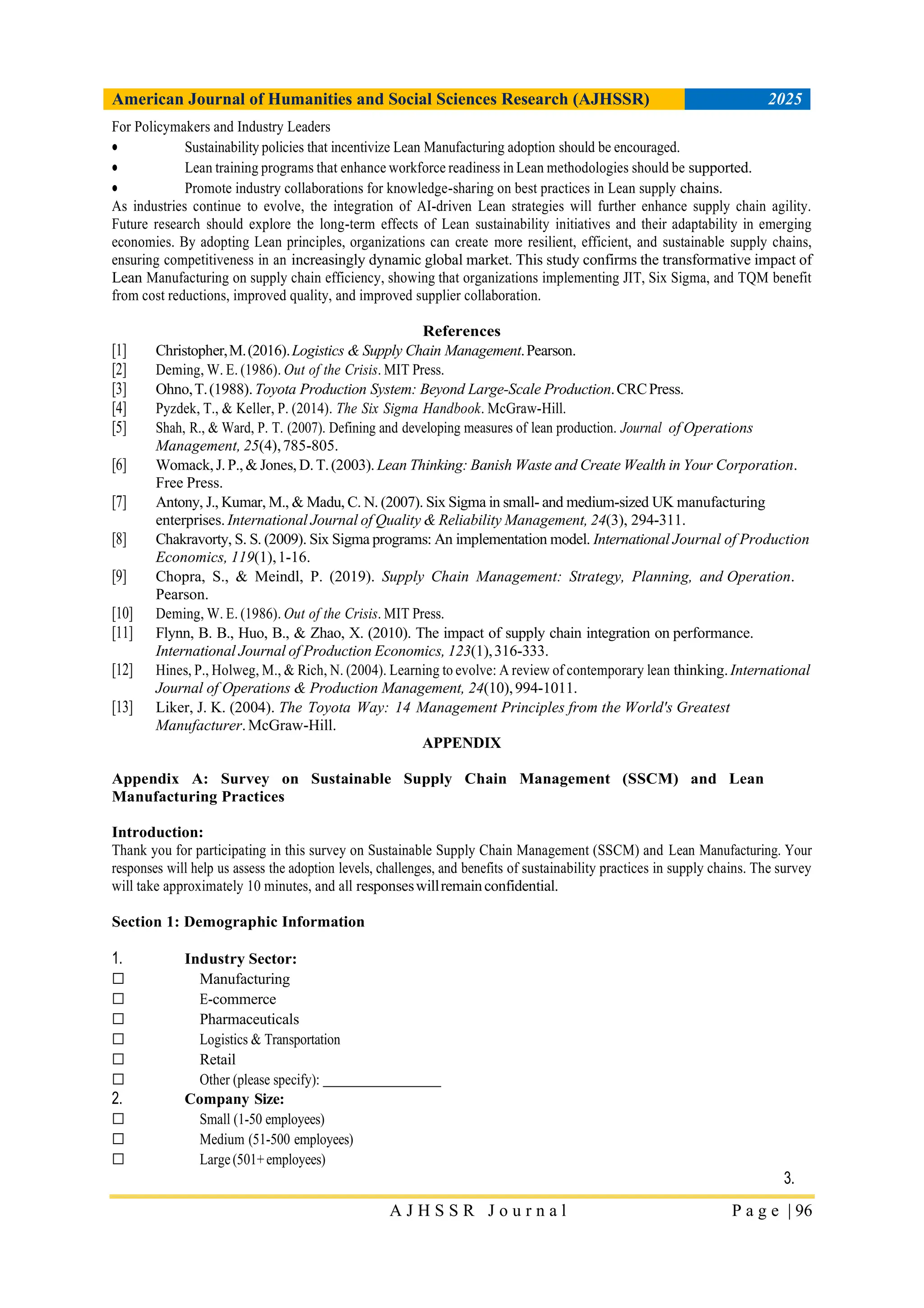 LEAN MANUFACTURING AND ITS IMPACT ON SUPPLY CHAIN EFFICIENCY | PDF