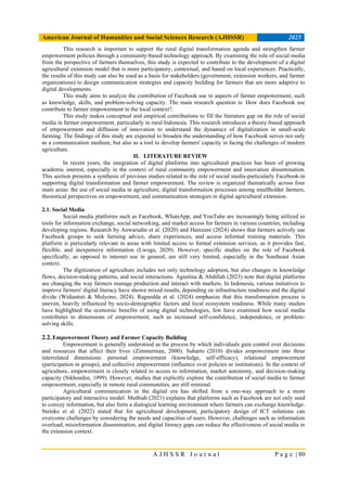 Digital Transformation of Farmers through Facebook: A Case Study of Farmer Empowerment in Konawe ...