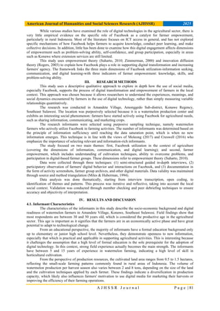 Digital Transformation of Farmers through Facebook: A Case Study of Farmer Empowerment in Konawe ...