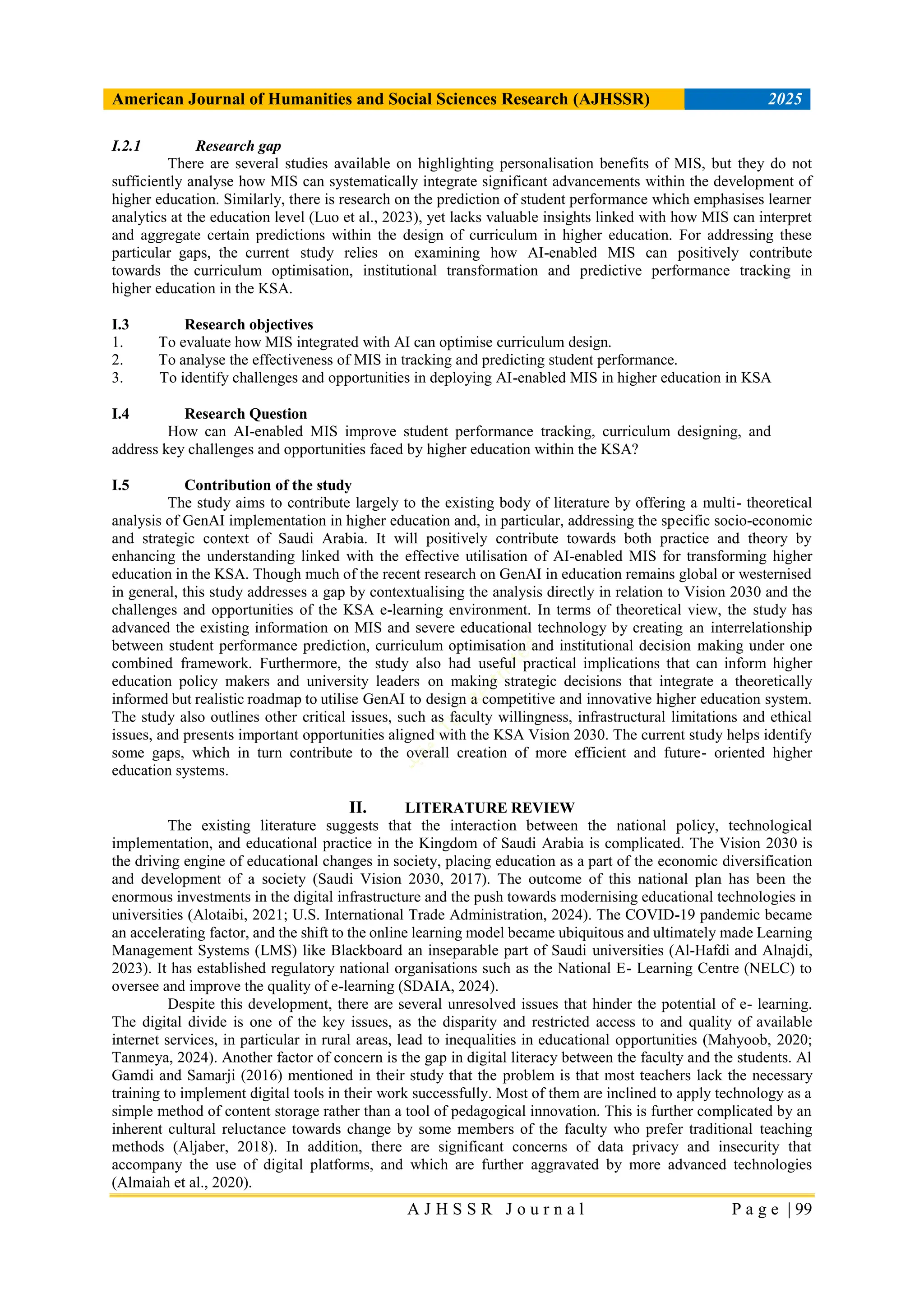 Generative AI-Enabled MIS for E-Learning | PDF