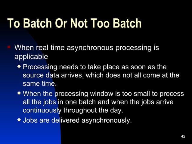 J2EE Batch Processing | PPT