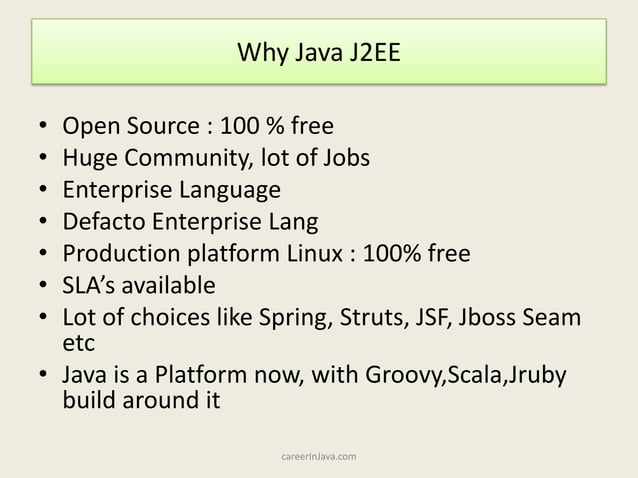 Getting Started with J2EE, A Roadmap | PPTX | Web Design and HTML | Internet