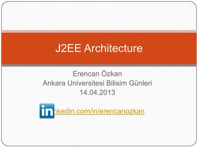 J2ee architecture | PPTX