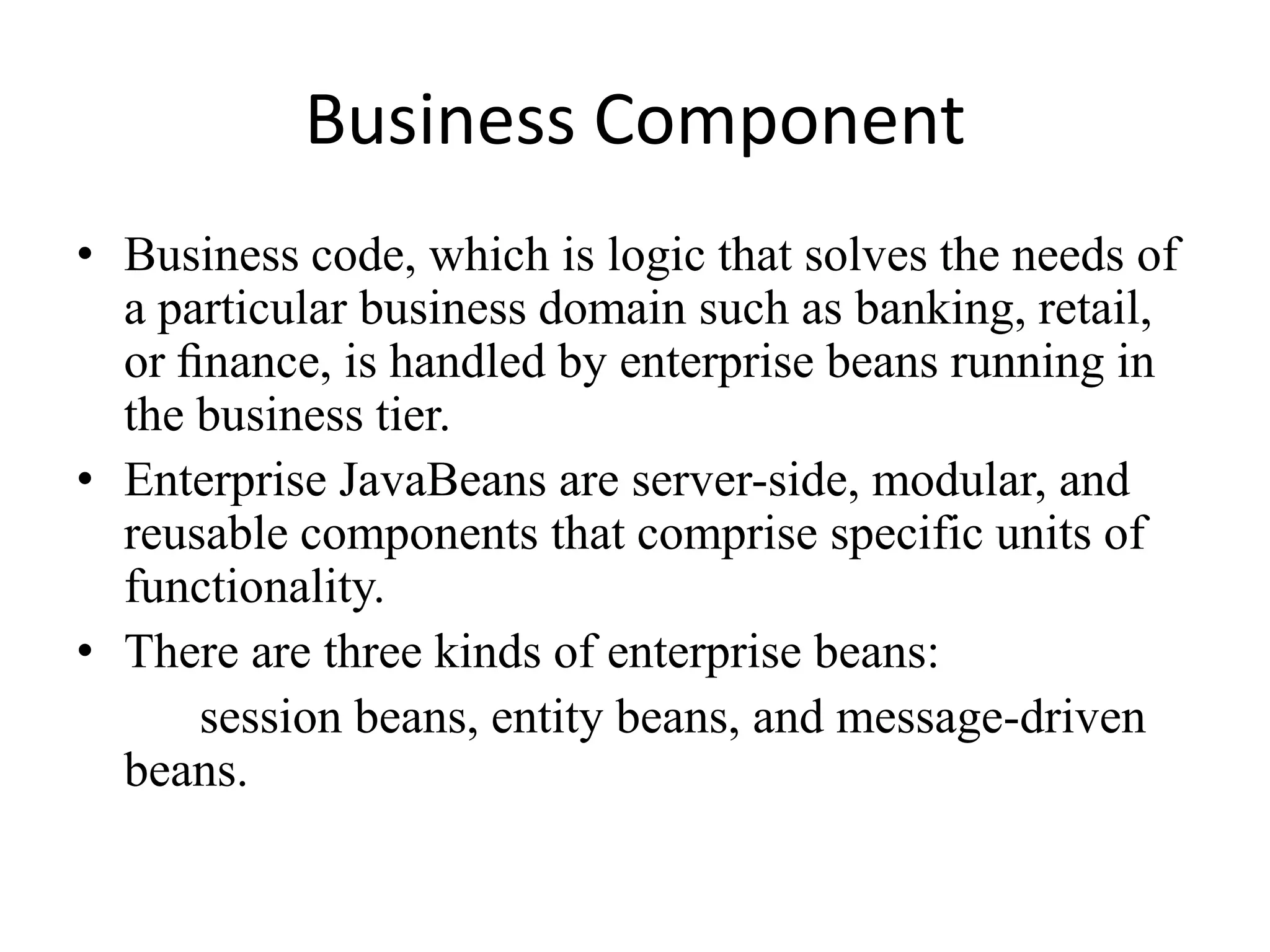 J2 ee container & components | PPTX