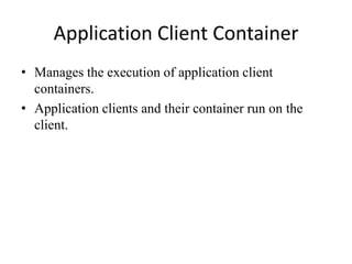 J2 ee container & components | PPTX