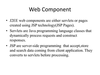 J2 ee container & components | PPTX