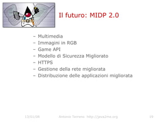 J2Me Il Micro Mondo Java | PPT