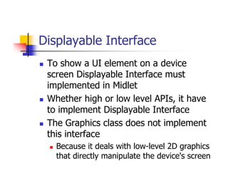 J2ME GUI Programming | PDF
