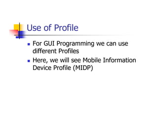 J2ME GUI Programming | PDF