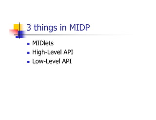 J2ME GUI Programming | PDF