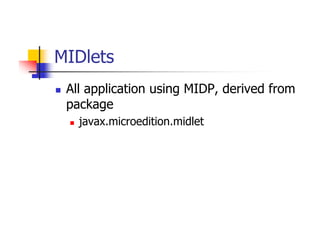 J2ME GUI Programming | PDF