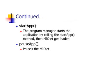 J2ME GUI Programming | PDF