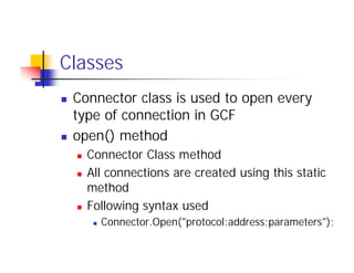 J2ME IO Classes | PPT