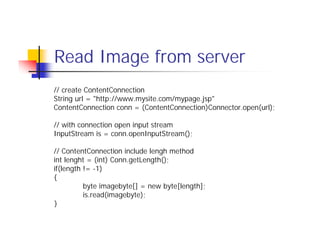 J2ME IO Classes | PPT