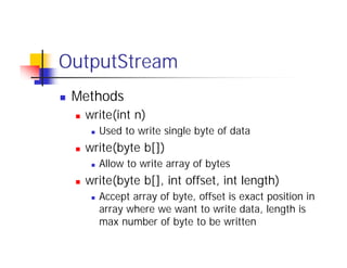 J2ME IO Classes | PPT
