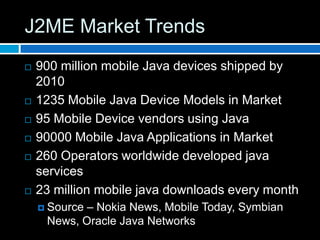 J2ME mobile app development | PPTX | Programming Languages | Computing