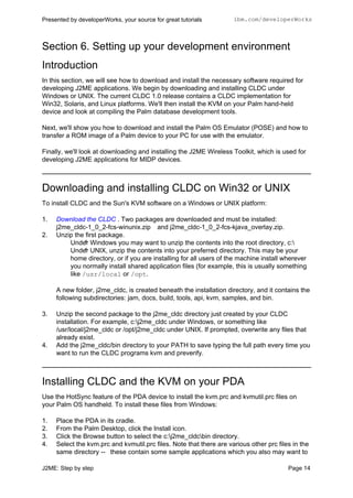 J2me step by step | PDF