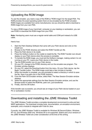 J2me step by step | PDF