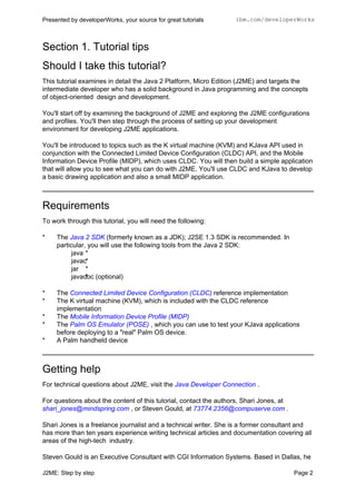 J2me step by step | PDF