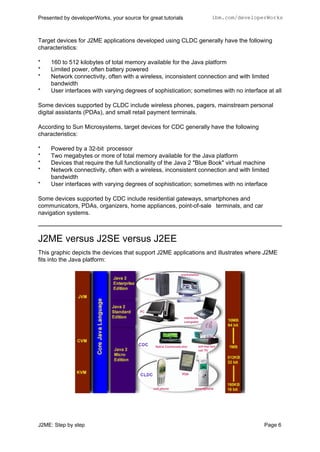 J2me step by step | PDF