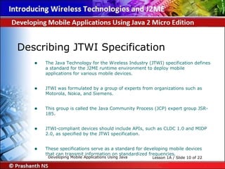 J2ME Unit_01 | PPT