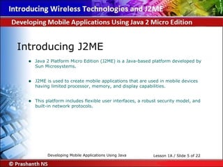 J2ME Unit_01 | PPT