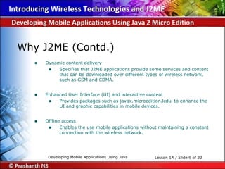 J2ME Unit_01 | PPT