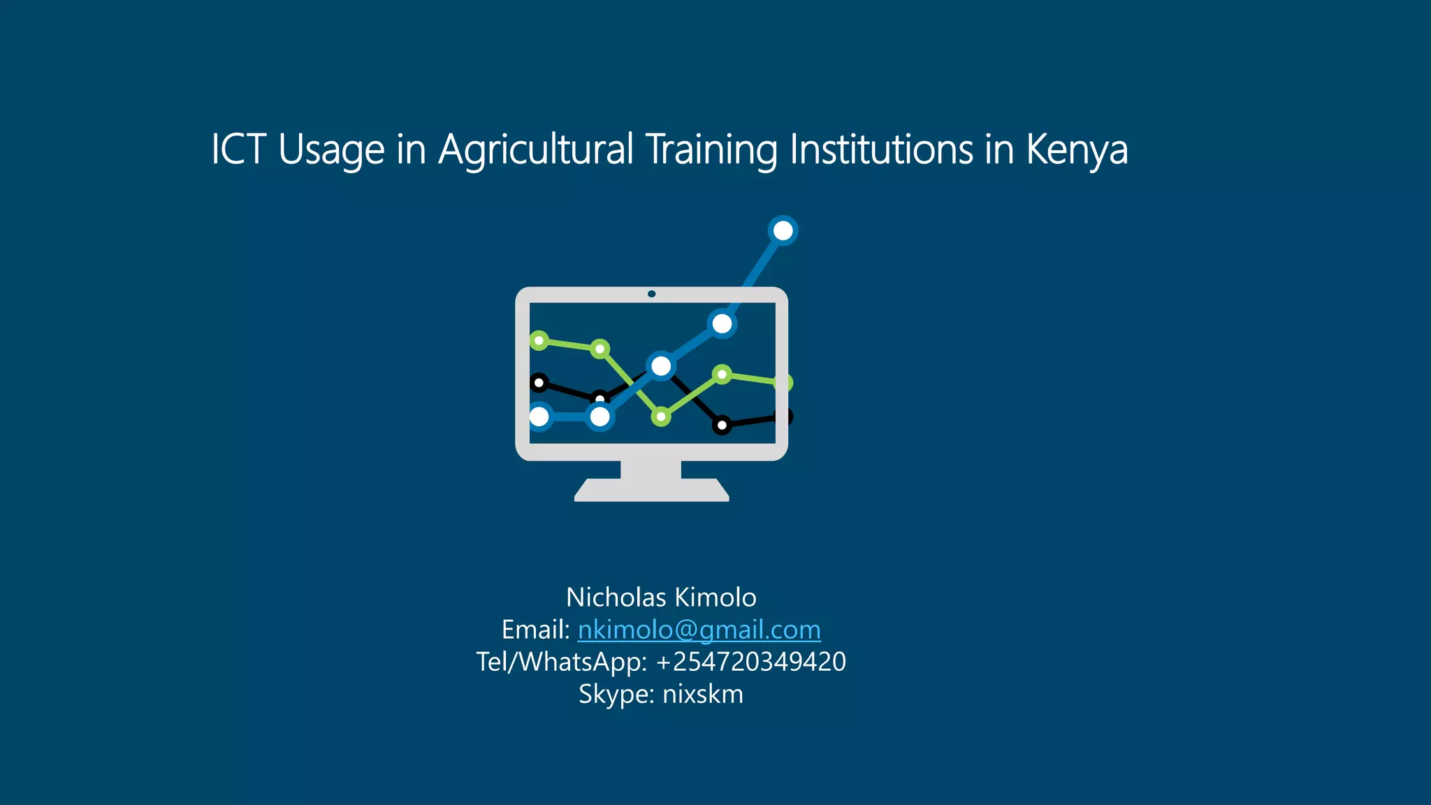 ICT Strategic Planning - Kenya Agricultural Training Institutions | PPT