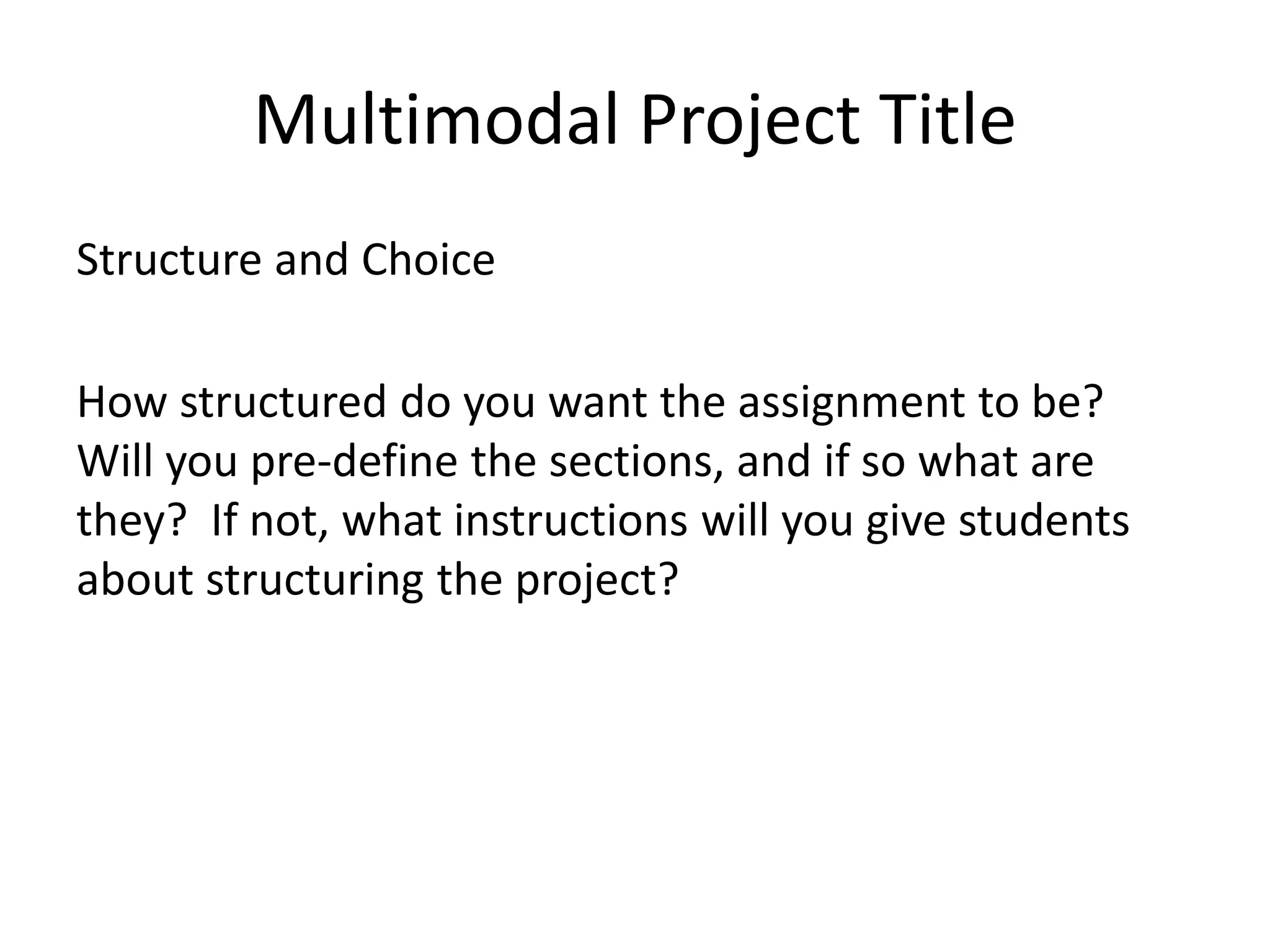 Multimodal Project Planner | PPTX