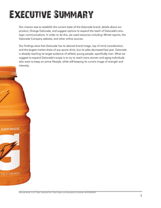 Gatorade Advertisement Analysis