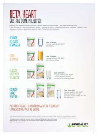 Come usare Beta-Hearth Herbalife Nutrition | PDF