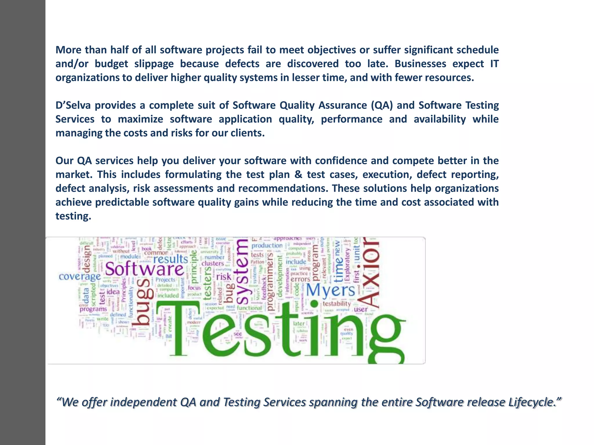 D'selva Infotech Capabilities | PPSX