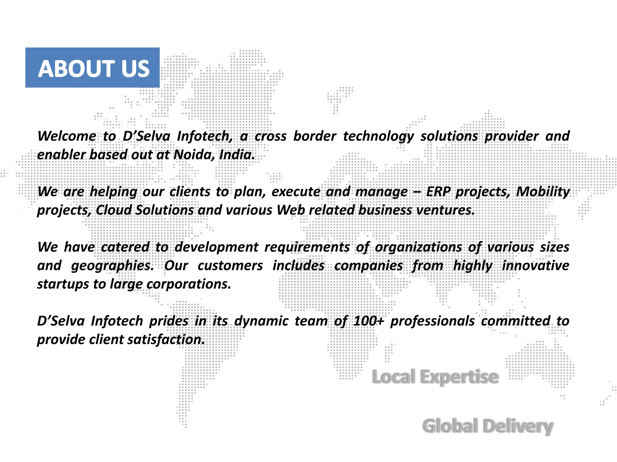 D'selva Infotech Capabilities | PPSX