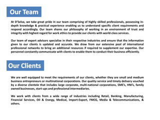 D'selva Infotech Capabilities | PPSX