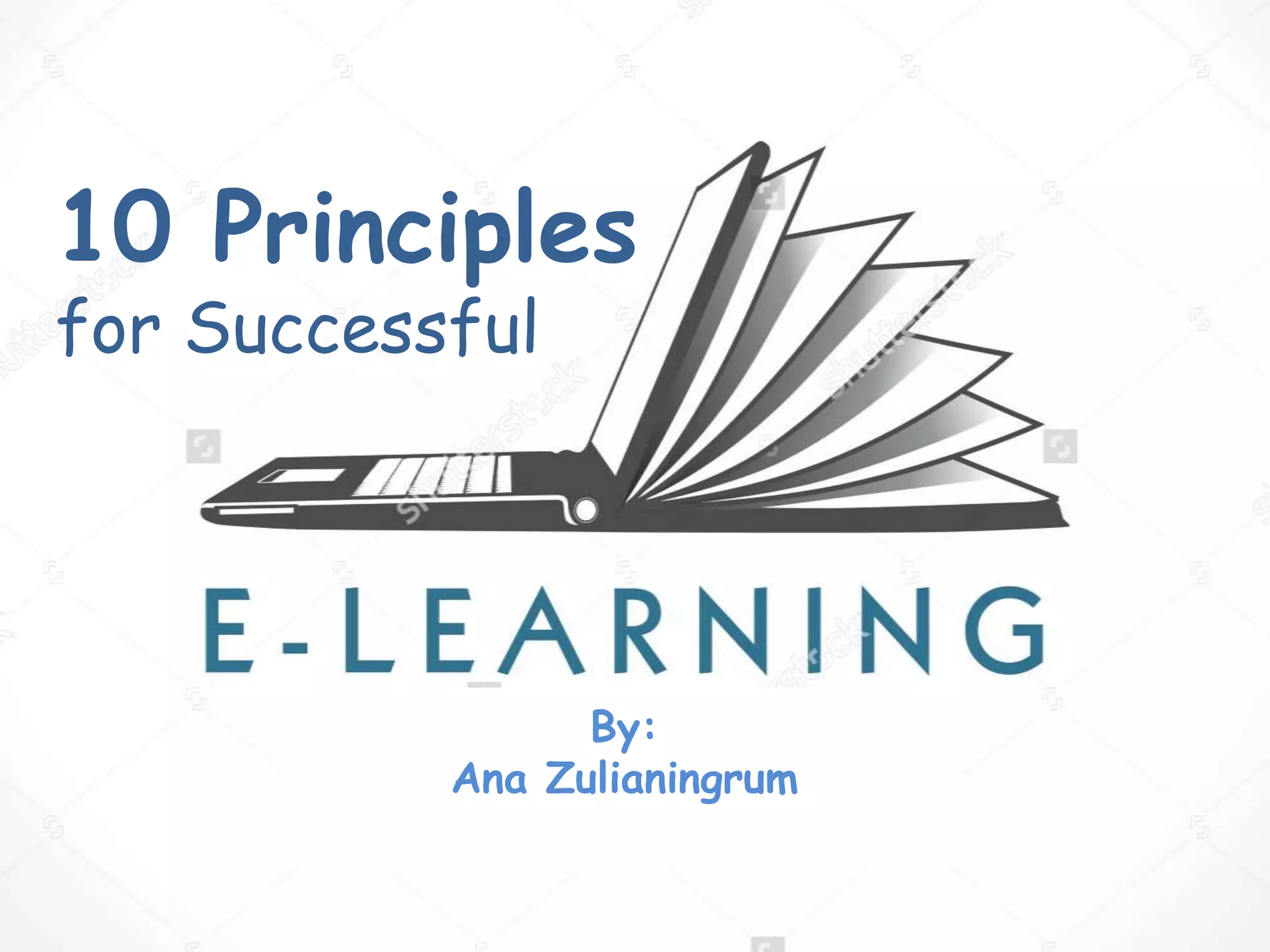 Ten principles for successful e learning Mc.Cormick | PPT