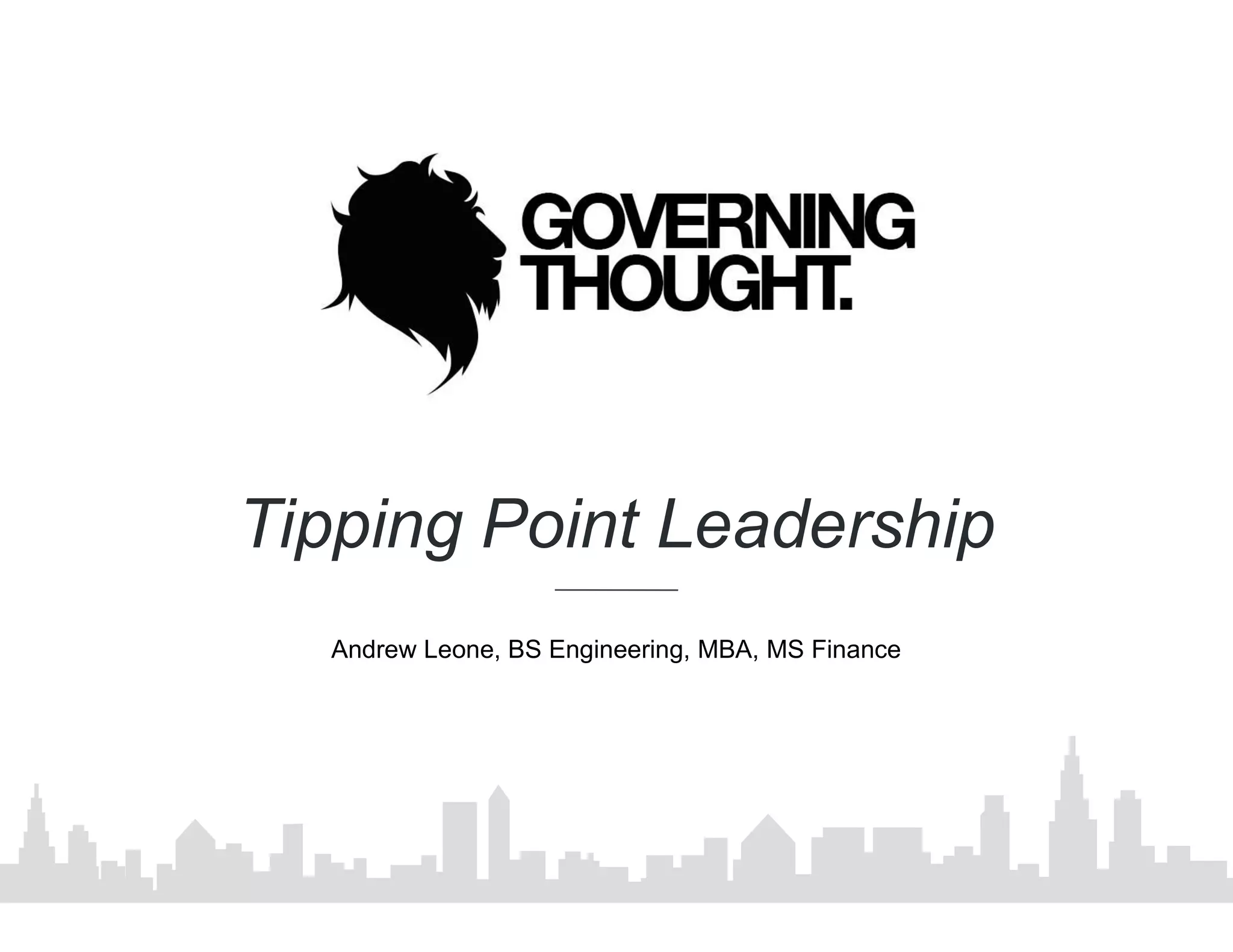 Review of tipping point leadership | PDF