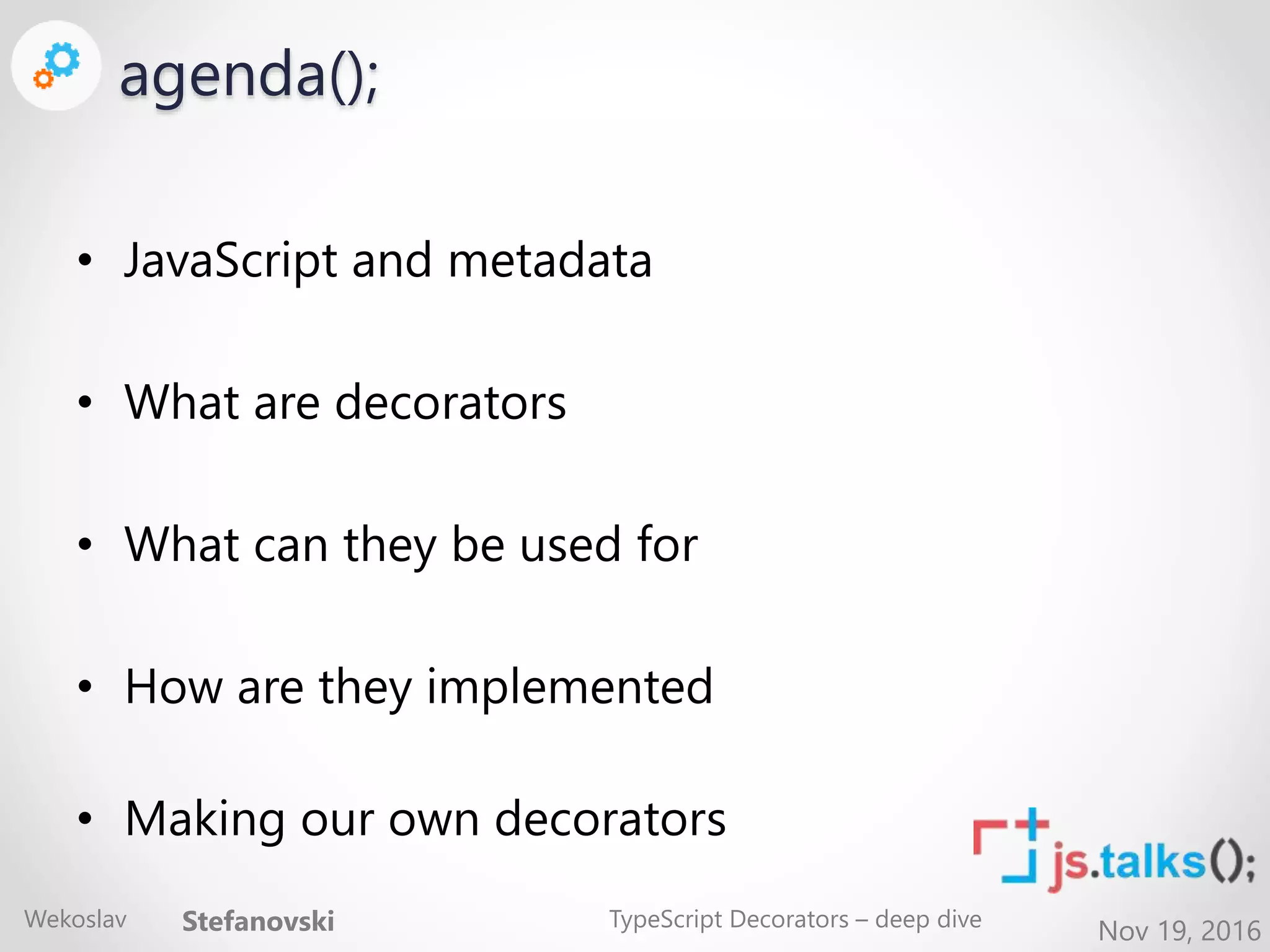 Typescript Decorators | PPTX