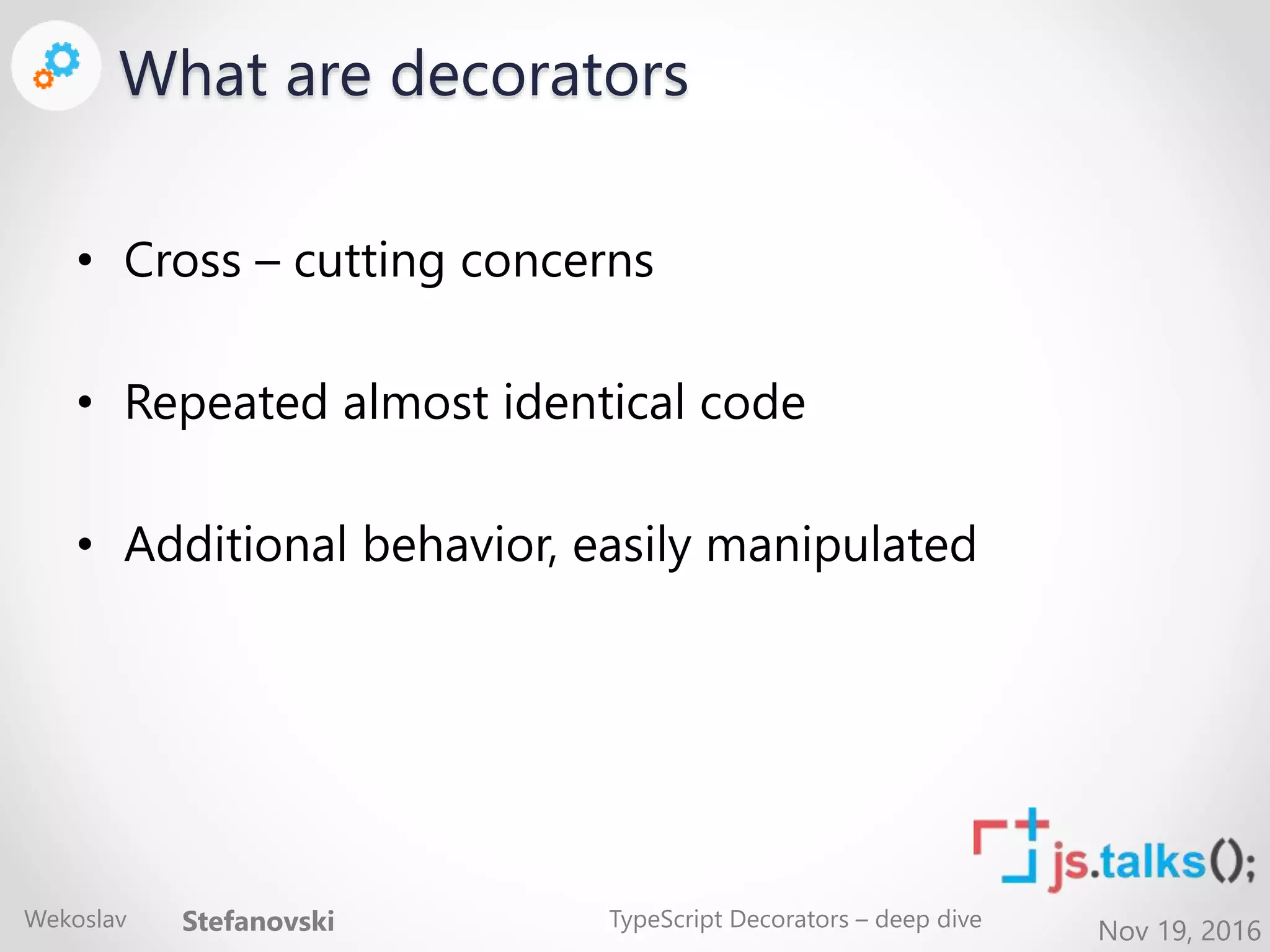 Typescript Decorators | PPTX