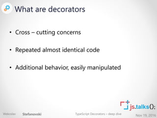 Typescript Decorators | PPTX