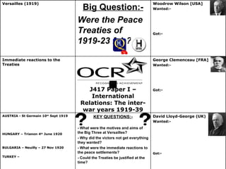 J417 ck grids_paper_i_with_blanks | PPT | War and Conflicts