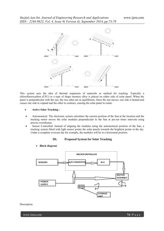 Microcontroller Based Solar tracking System for enhancing efficiency of ...