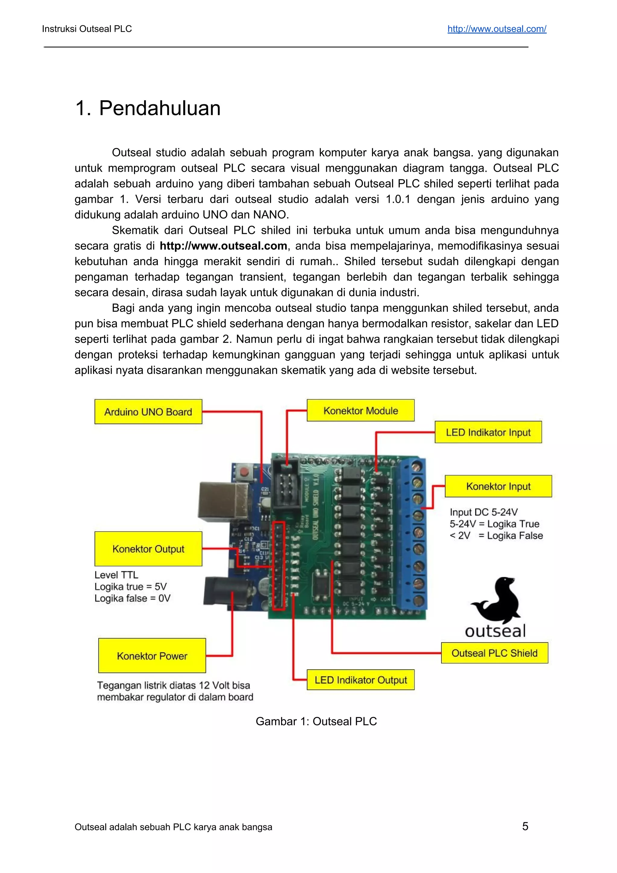 outseal studio version 1.0.1 con PLC Arduino | PDF