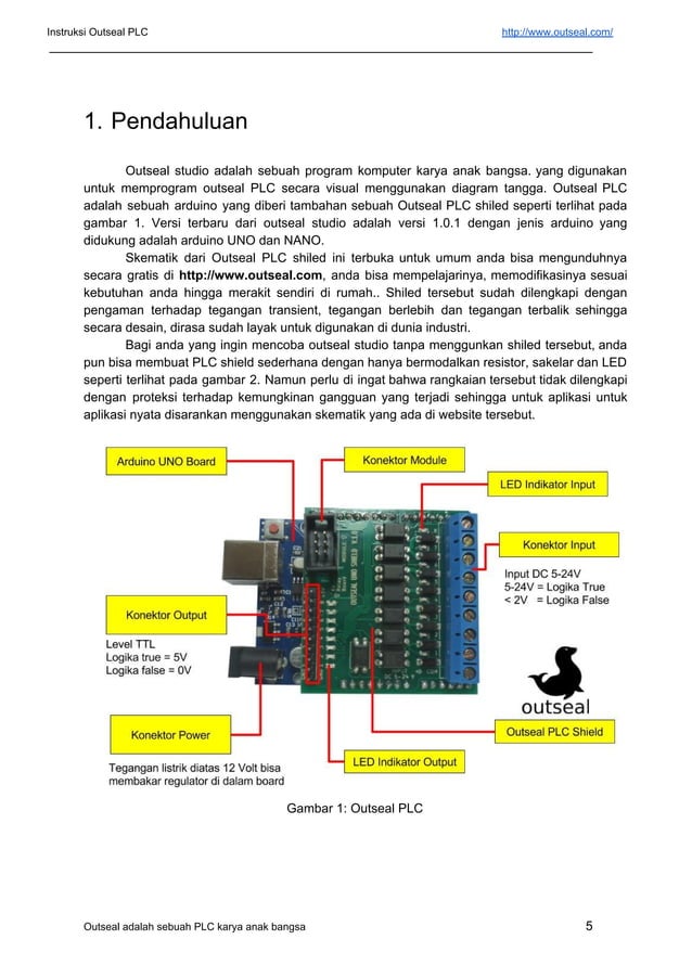 outseal studio version 1.0.1 con PLC Arduino | PDF
