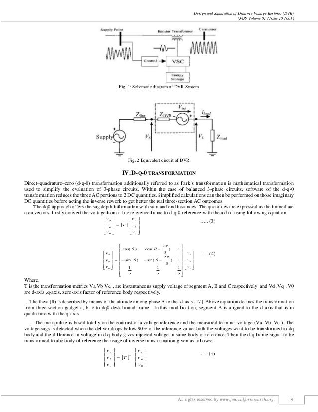 Design And Simulation Of Dynamic Voltage Restorer Dvr