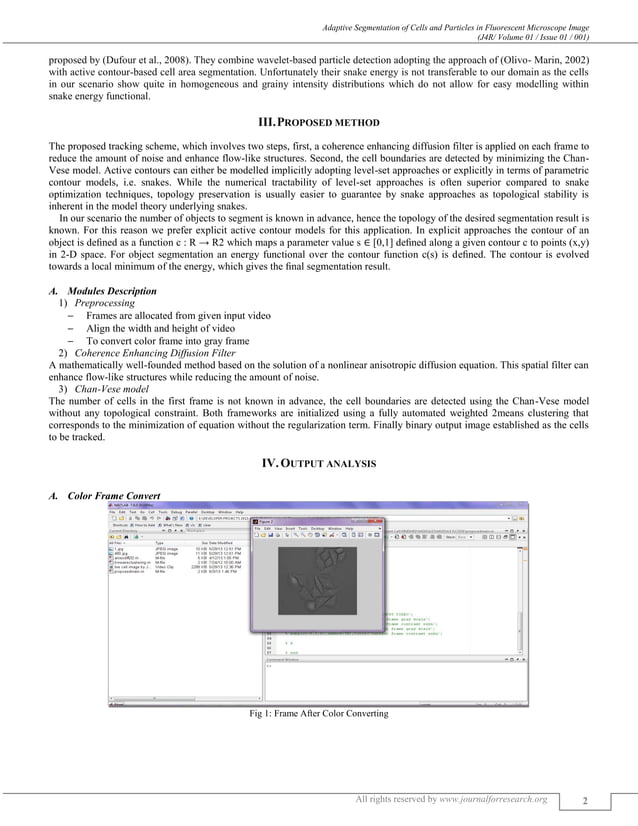 ADAPTIVE SEGMENTATION OF CELLS AND PARTICLES IN FLUORESCENT MICROSCOPE IMAGE | PDF