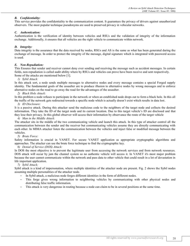 A REVIEW ON SYBIL ATTACK DETECTION TECHNIQUES | PDF