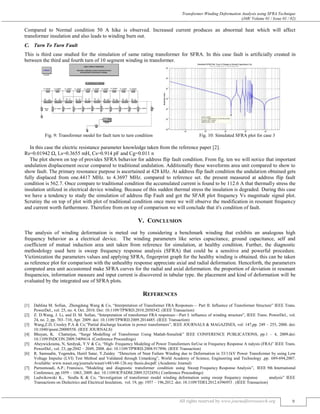 TRANSFORMER WINDING DEFORMATION ANALYSIS USING SFRA TECHNIQUE | PDF