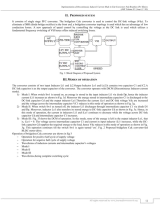 IMPLEMENTATION OF DISCONTINUOUS INDUCTOR CURRENT MODE IN CUK CONVERTERS ...