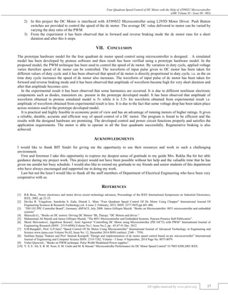 FOUR QUADRANT SPEED CONTROL OF DC MOTOR USING AT89S52 MICROCONTROLLER | PDF